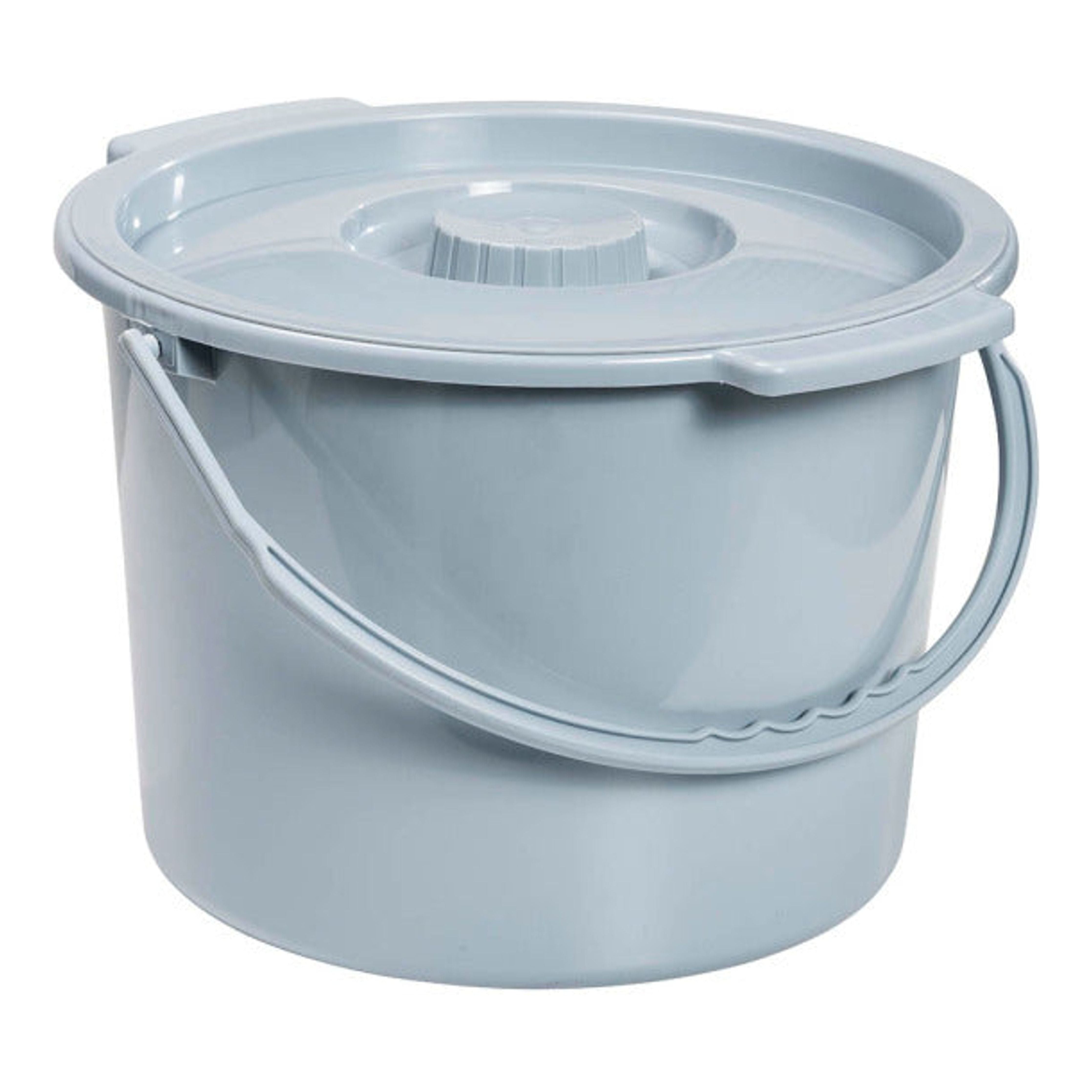 Drive Commode Bucket with Handle and Lid, 12qt – Aspen Healthcare