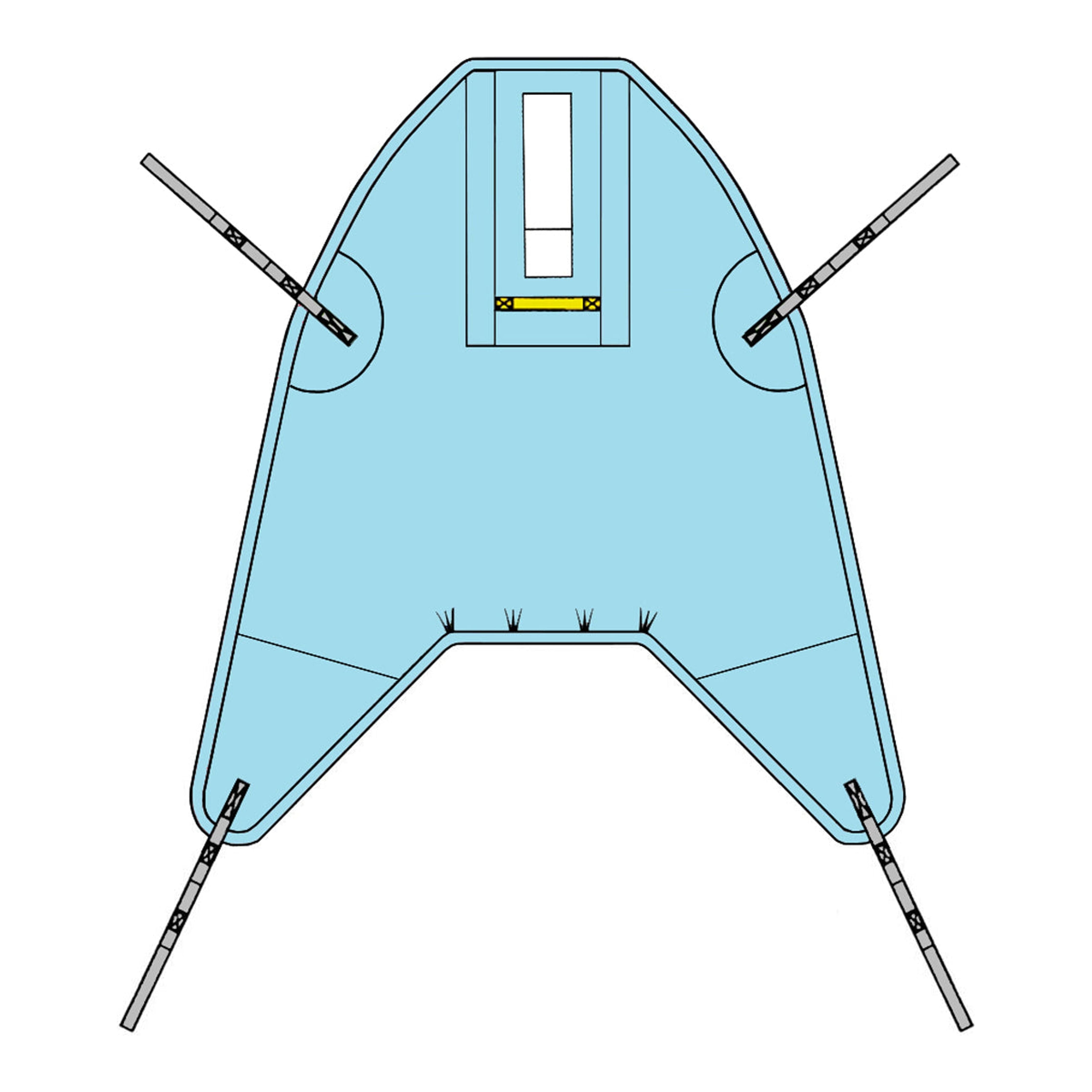 Silvalea Disposable High Easy Sling with Loops – Aspen Healthcare